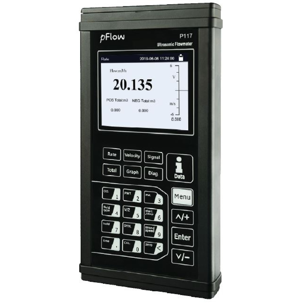 New P117 Portable Ultrasonic Flow Meter | Zedflo Australia