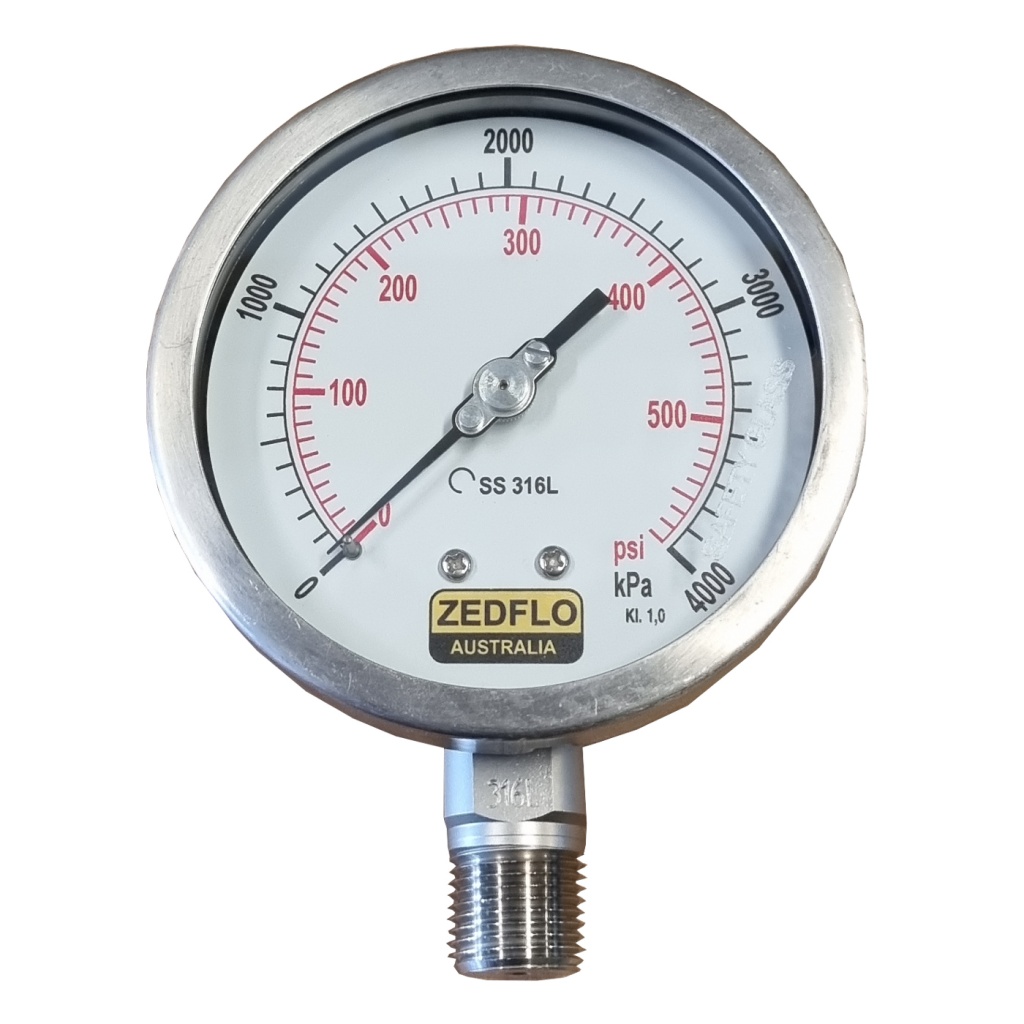 Pressure Gauges | Zedflo Australia